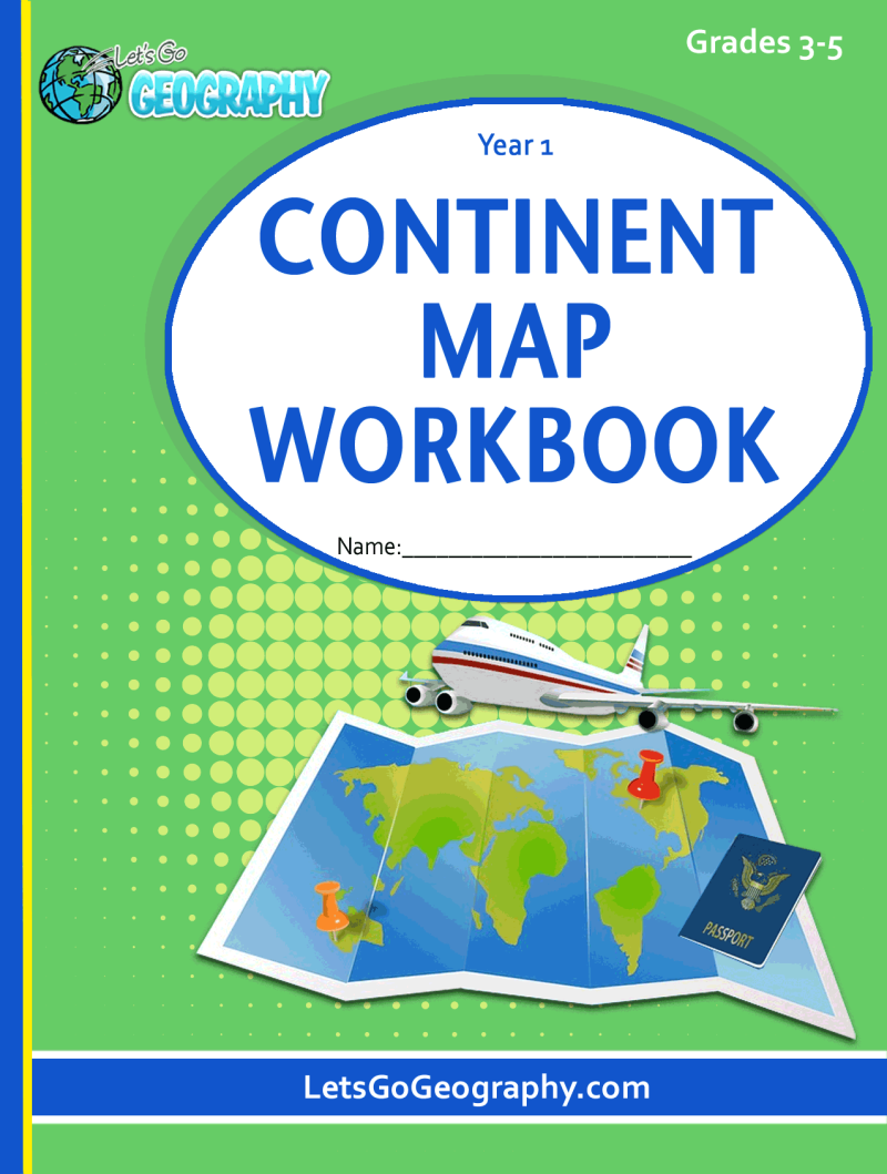 Continent Map Workbook 1+Teacher Key BUNDLE | The Hands-On Learning Store