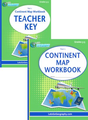 Continent Map Workbook 1+Teacher Key BUNDLE | The Hands-On Learning Store