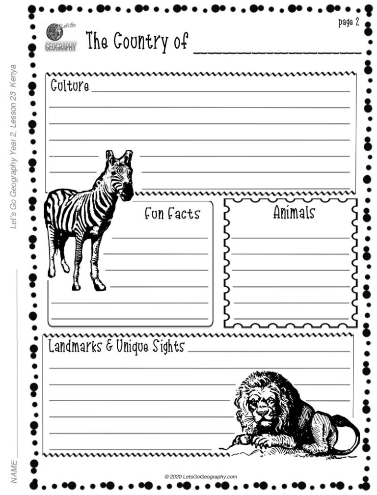 Geography Journal 1+Teacher Key BUNDLE | The Hands-On Learning Store