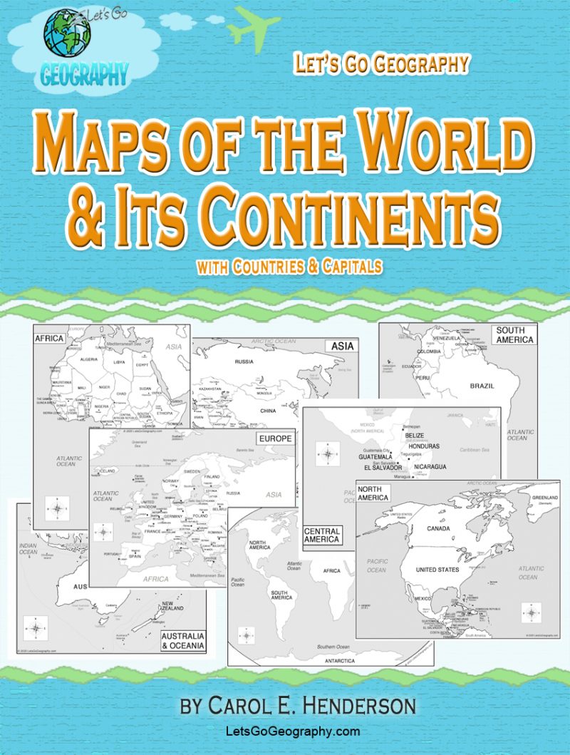 Maps of the World & Its Continents: Labeled | The Hands-On Learning Store
